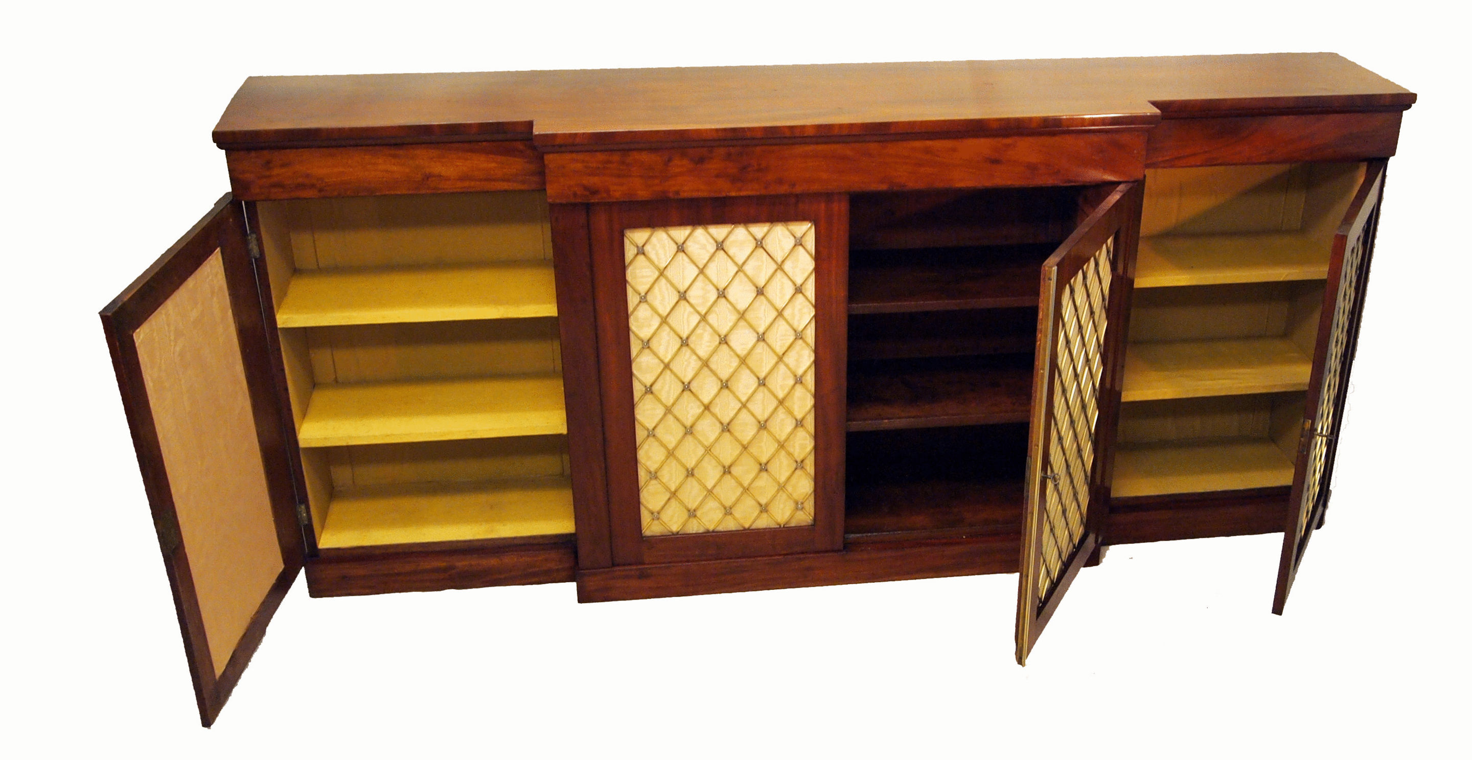 Antique Regency Mahogany Breakfront Side Cabinet – S&S Timms Antiques